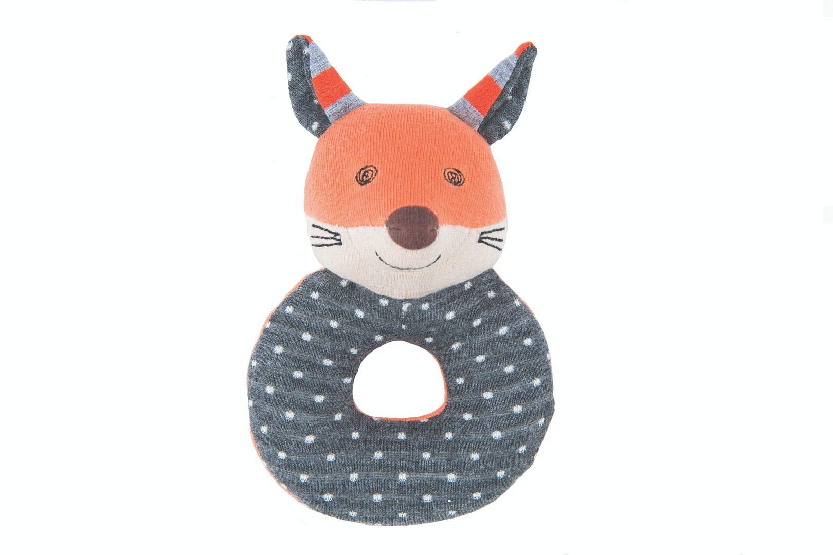 Apple Park Organic Farm Buddies - Frenchy Fox Teething Rattle, Baby Toy ...