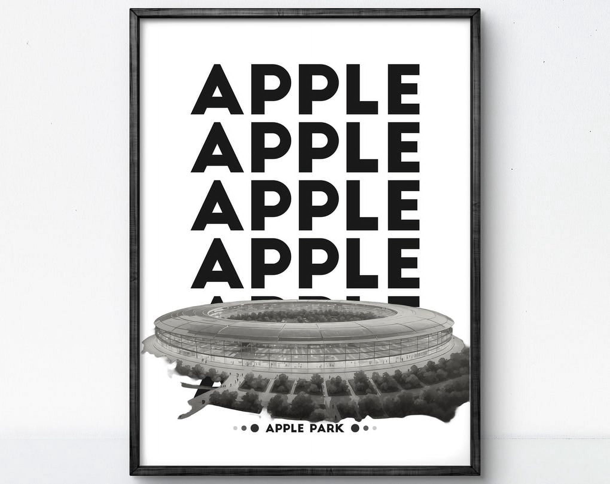 Apple Park Poster - Minimalist Silicon Valley Art - Modern Architecture ...