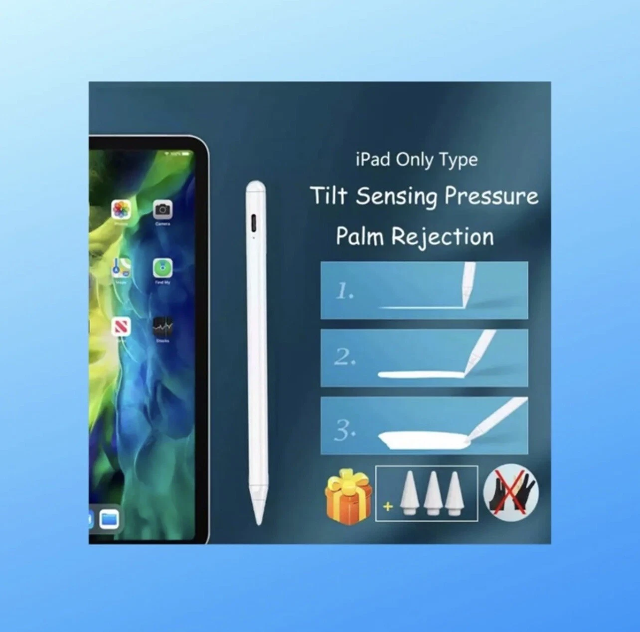 Apple Pen Stylus For Ipad Pro 11 12.9 Mini 5Th/6Th/7Th/8Th /Air 3Rd Gen ...