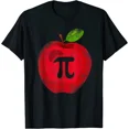 Apple Pi Day Math Lover Teacher 3.14 Apple Pie Pun Unisex S-5XL T-Shirt ...