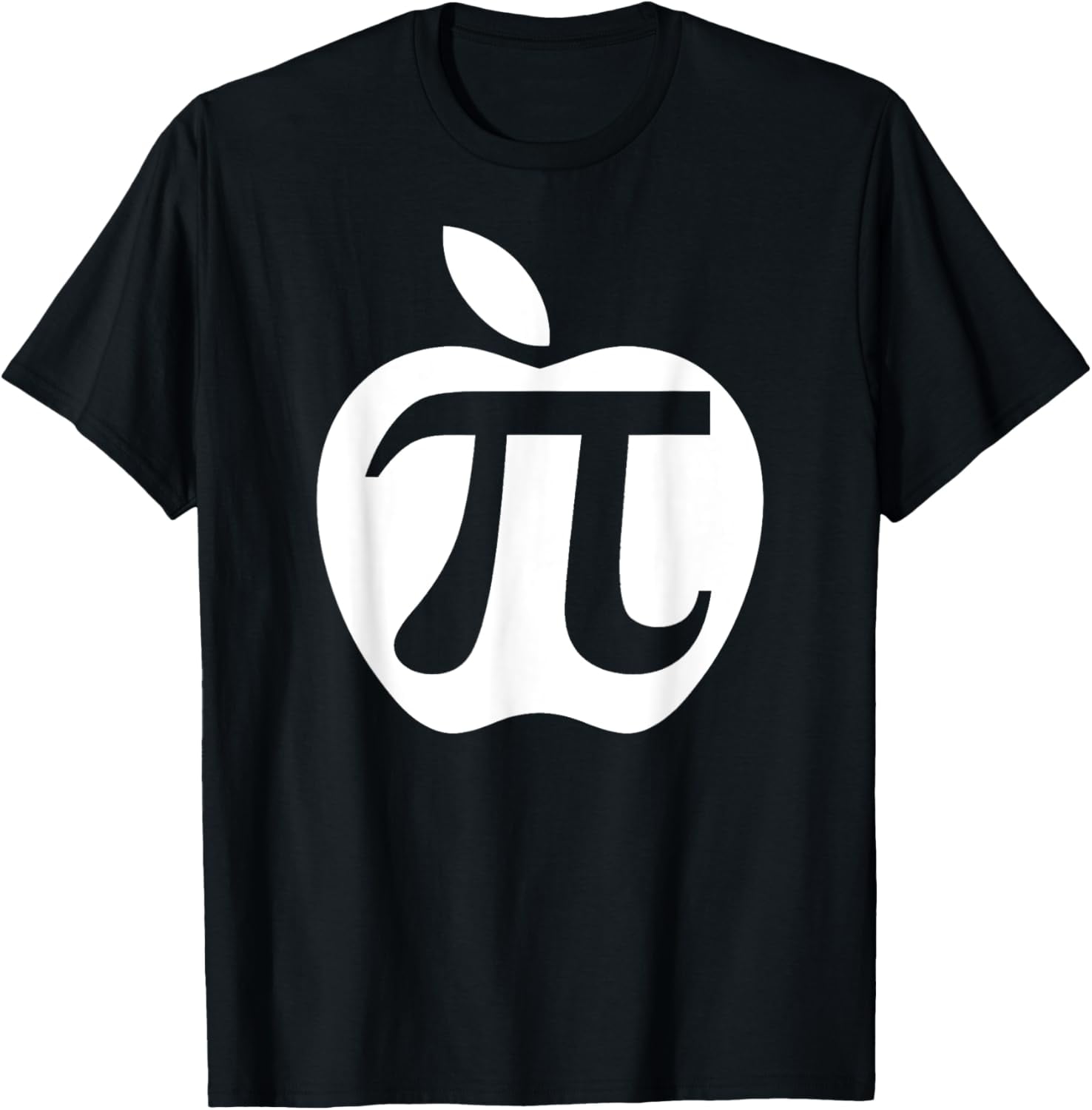Apple Pi funny Math Teacher Pi T-Shirtmen and women can wear, black ...