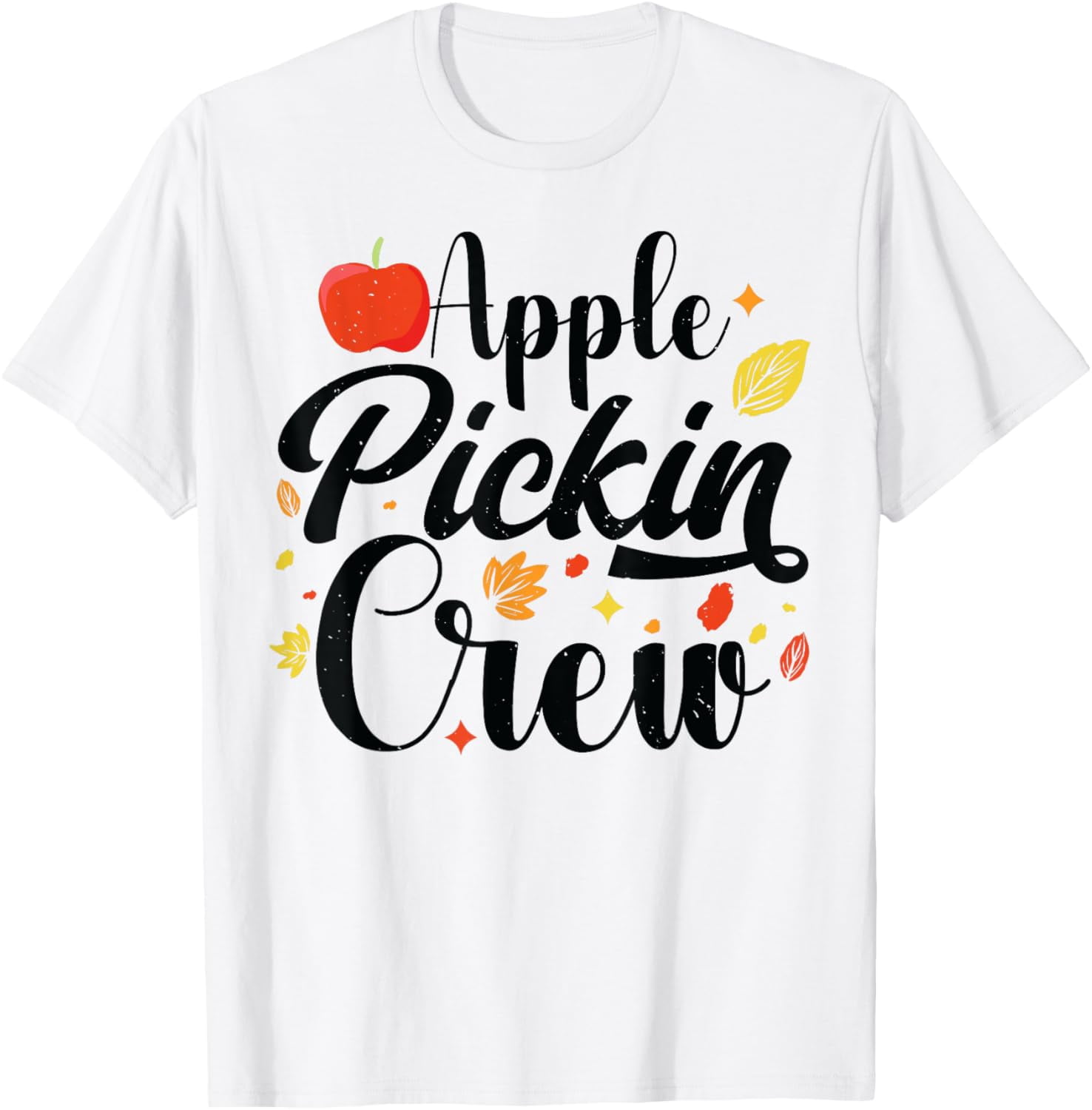 Apple Pickin Crew Apple Picking Season Funny Orchard Farmer T-Shirt ...