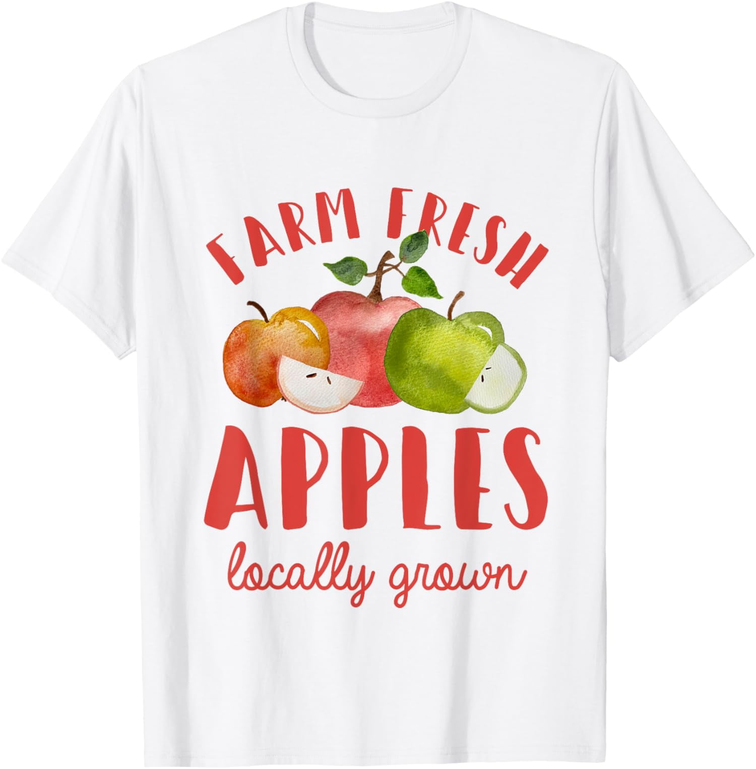 Apple Picking Farm Fresh Apples Farmer For Kids Girls Women T-Shirt ...
