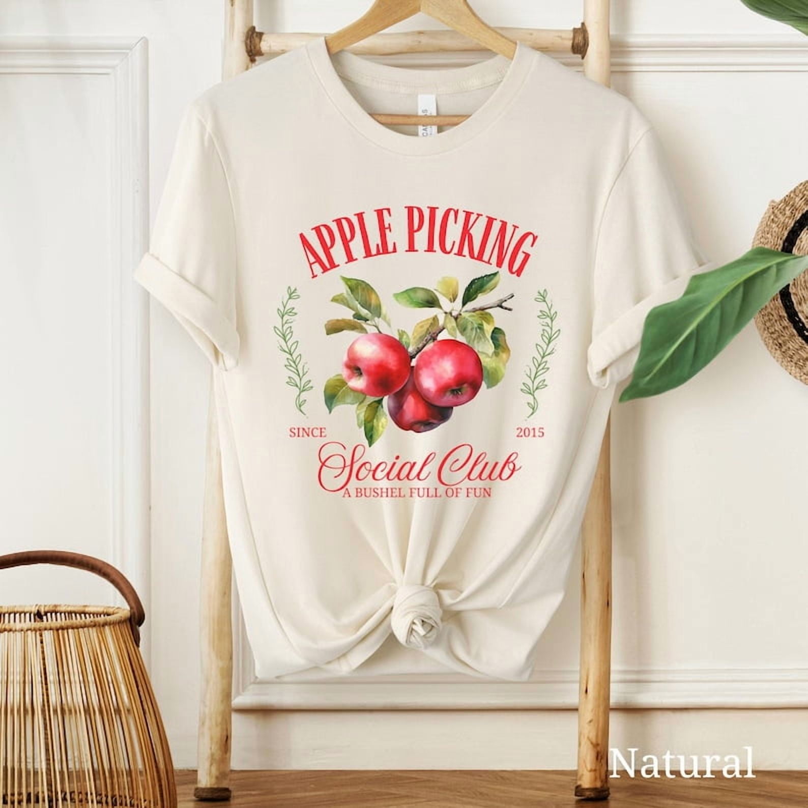 Apple Picking Social Club Shirt, Cute Fall Shirt, Apple Orchard Gift ...