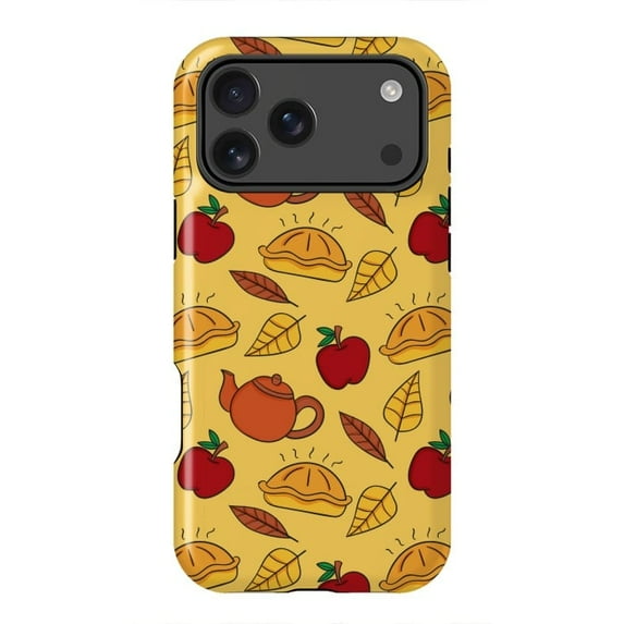 Apple Pie Pattern Cozy Dessert Autumn Style iPhone Case for iPhone 17 ...