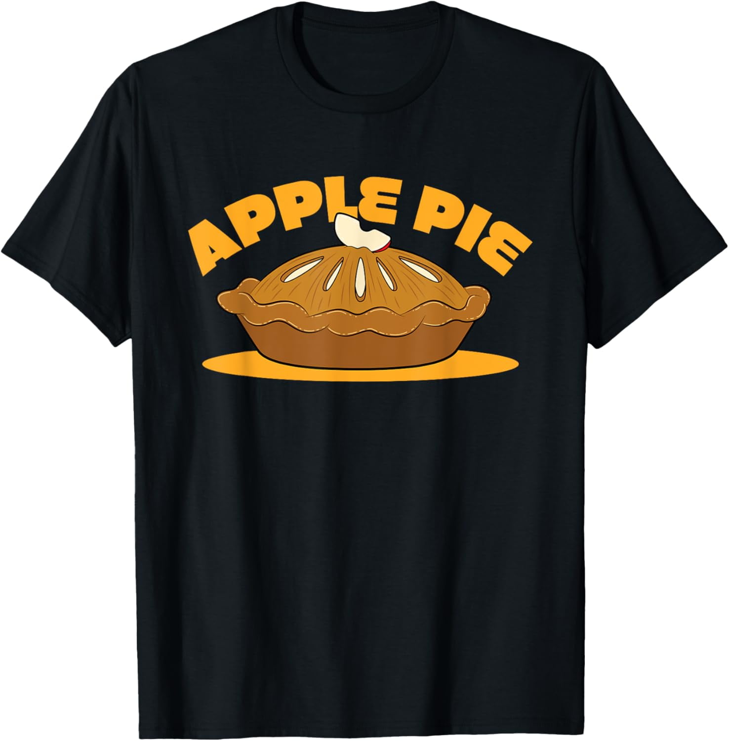 Apple Pie T-ShirtBest Apple Pie Food Chain Design100%Cotton - Walmart.com