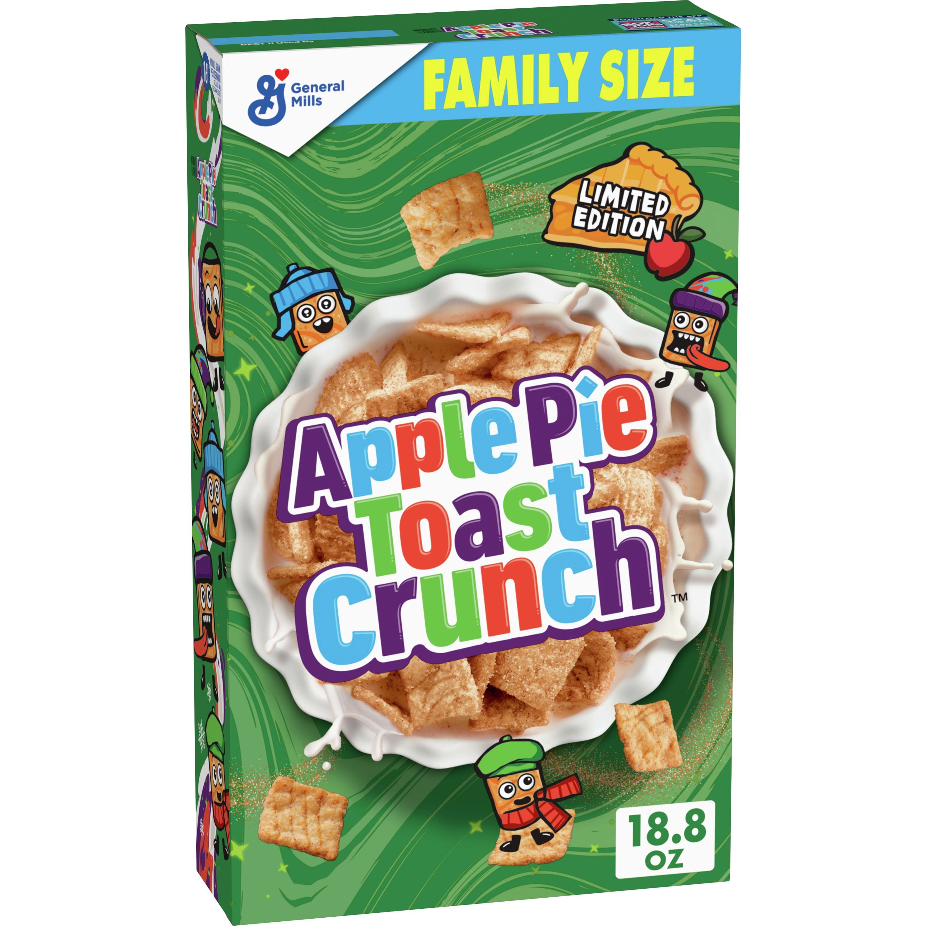 Apple Pie Toast Crunch Breakfast Cereal, Limited Edition, Family Size ...