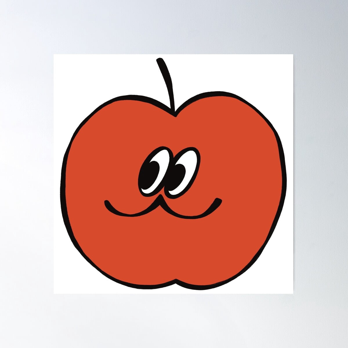 Apple Poster Wall Art, Modern Wall Decor For Living Room Bedroom, 24x24 ...