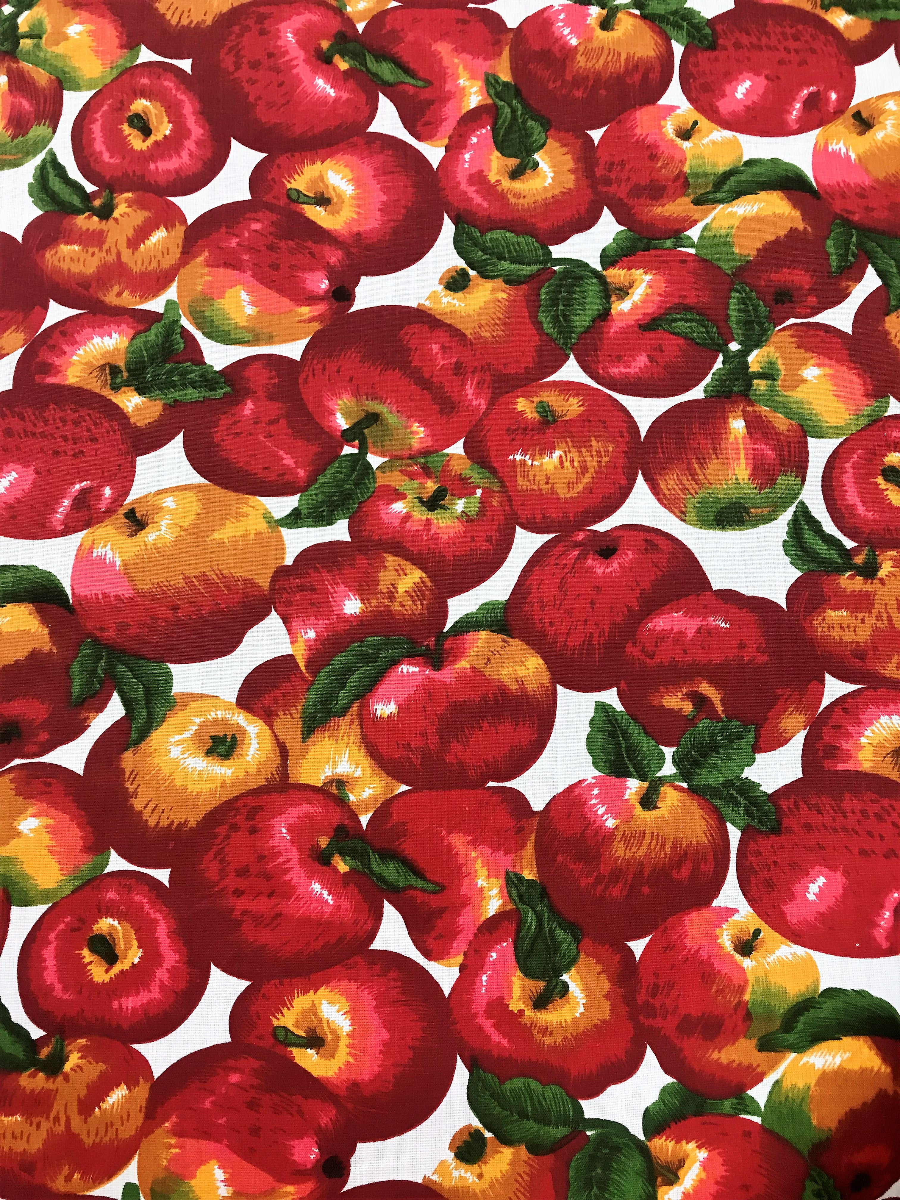 Apple Print Broadcloth, 60" Wide, Sells by the Yard from Sal Tex ...