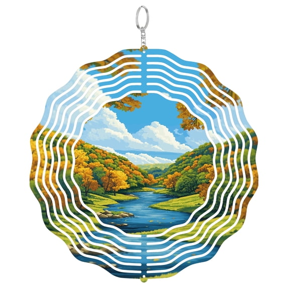 Apple River Canyon State Park IL 3D Wind Spinner Metal Hanging Ornament ...