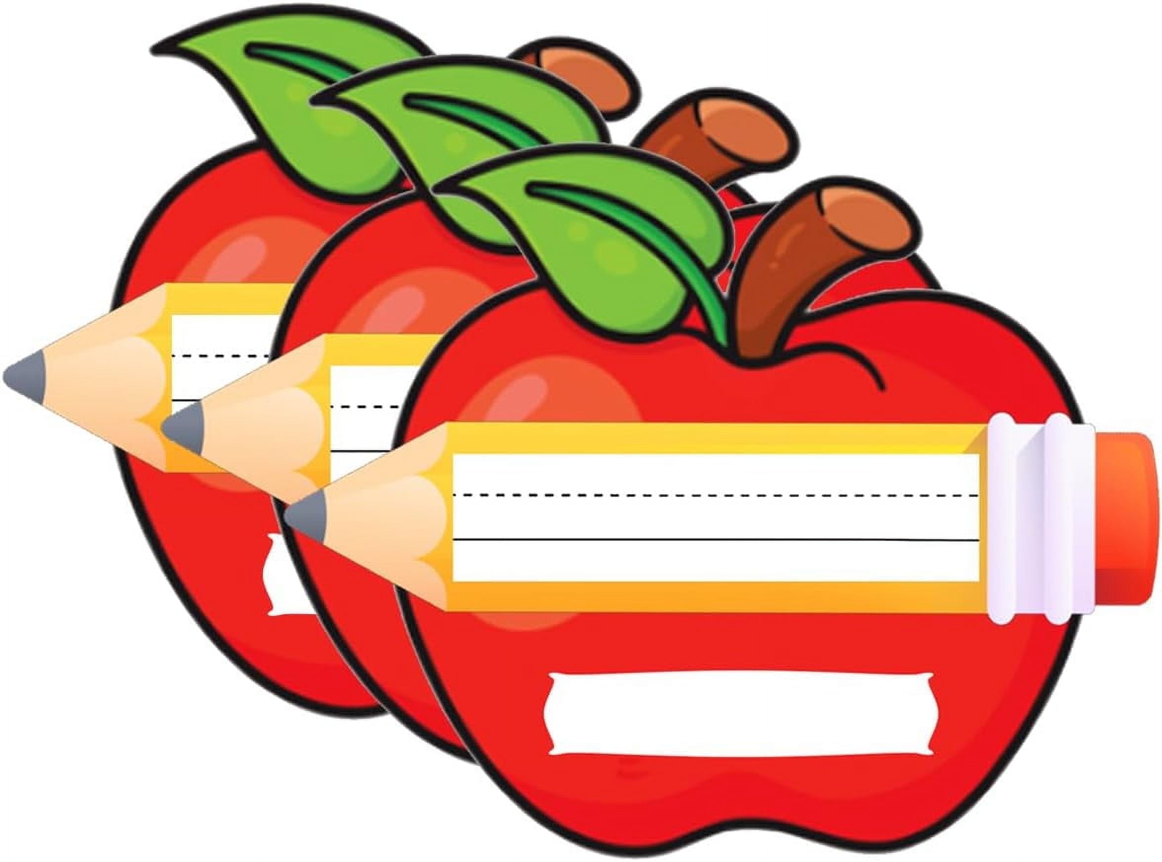 Apple Shape Name Badge Tags , 4inch Name Labels for Students Name ...