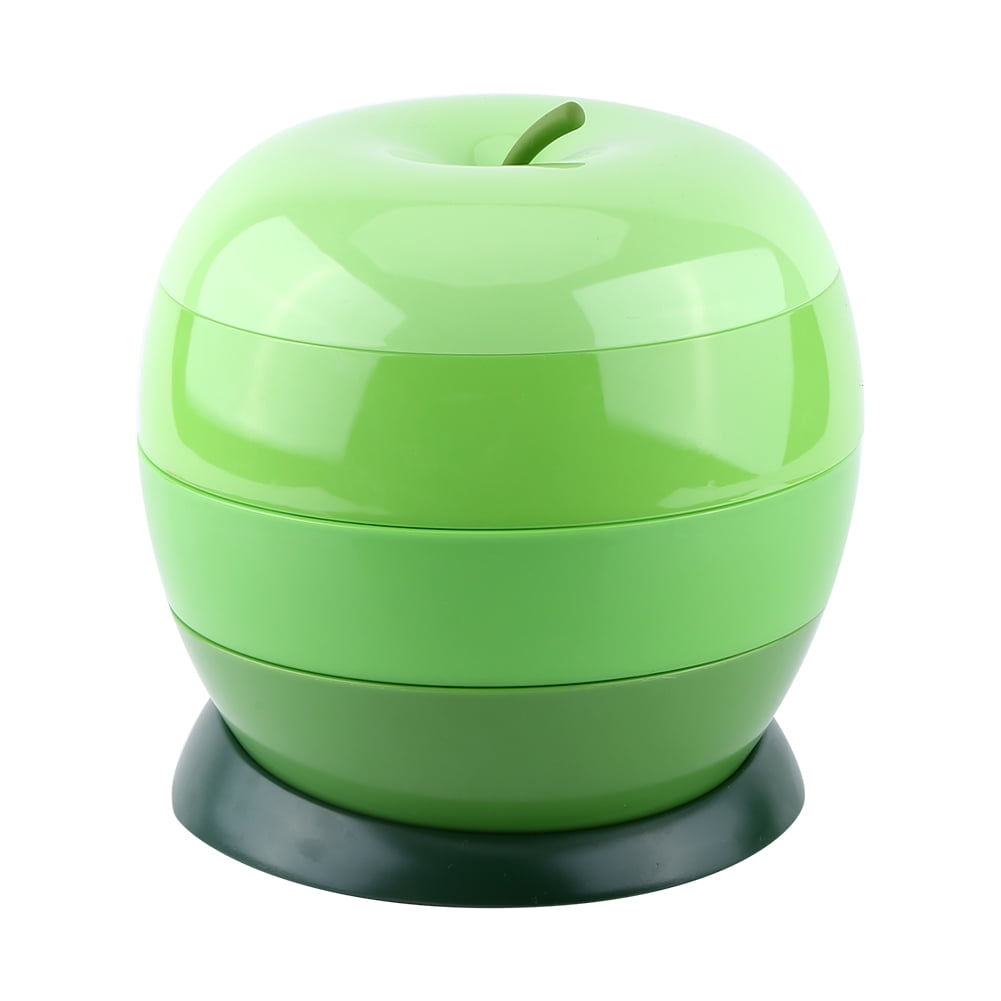 Xemplaro Apple Shape Plastic Organizer Boxes Rotation Food Storage ...