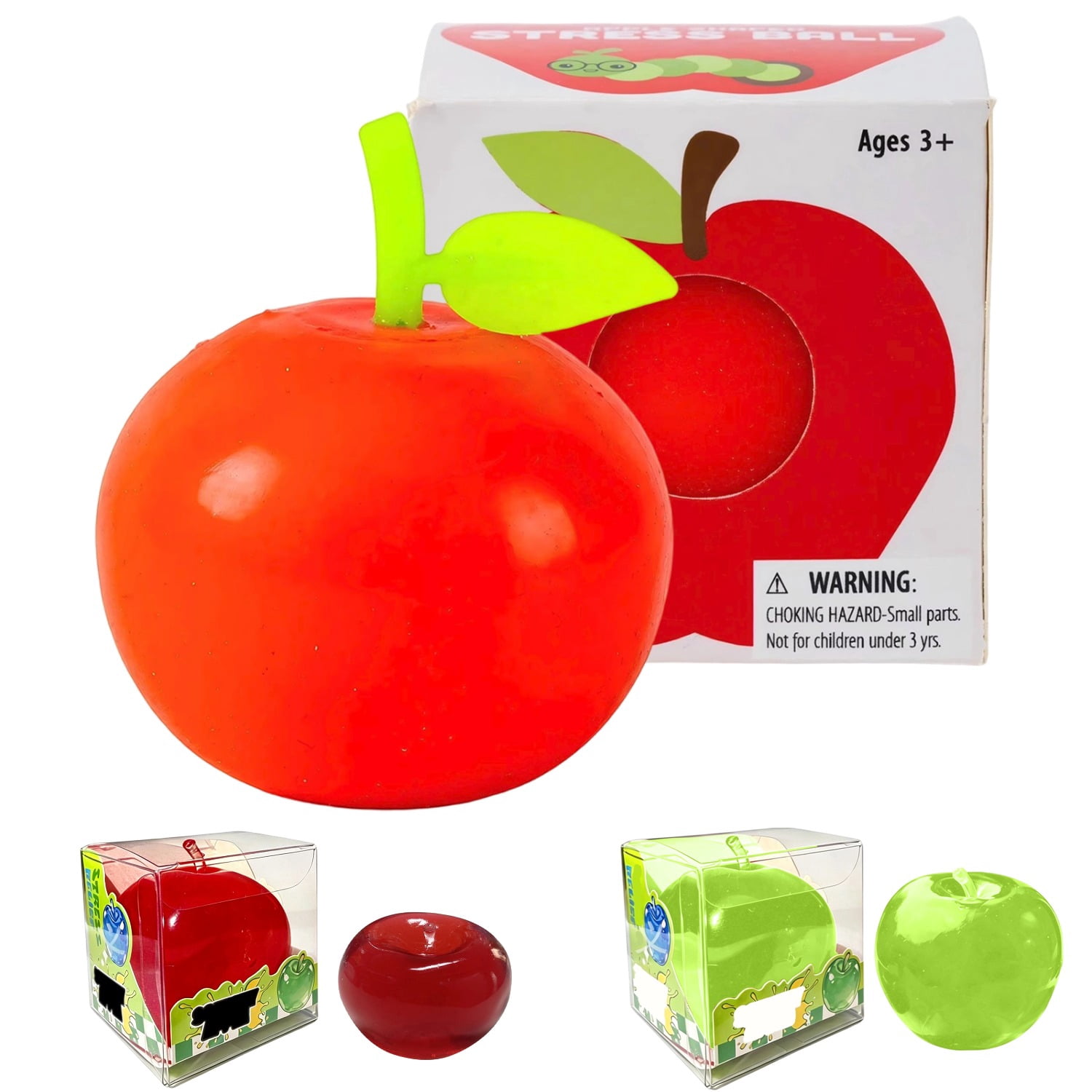 Apple Shape Stress Ball For Classroom And Office - Soft Squeeze Apple ...