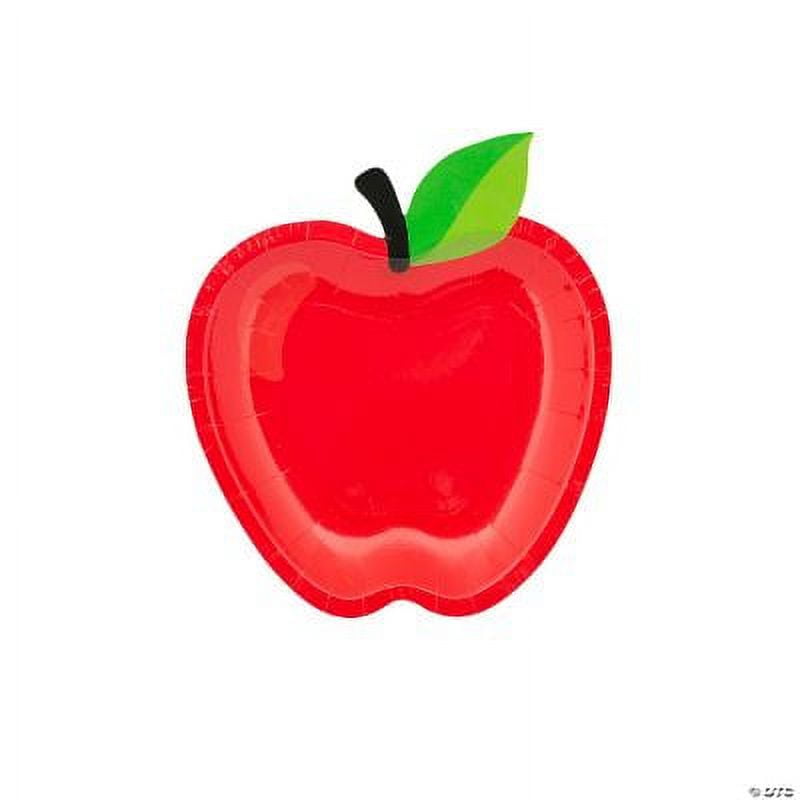 Apple-Shaped Dessert Plates, Party, Party Supplies, 8 Pieces - Walmart.com