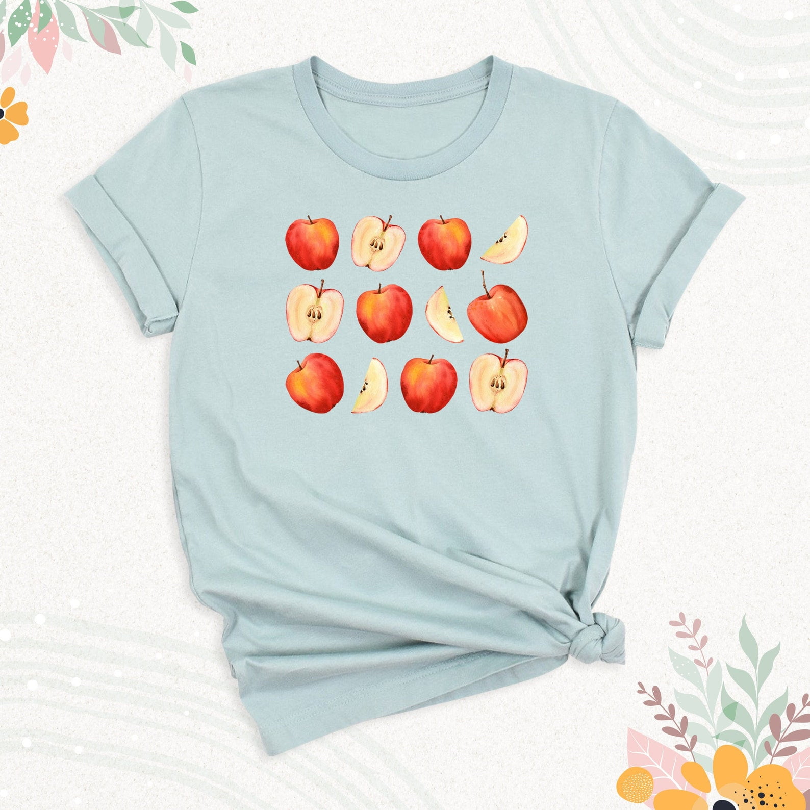 Apple Shirt, Apple T Shirt, Food Shirt, Fall Apple Shirt, Women's ...