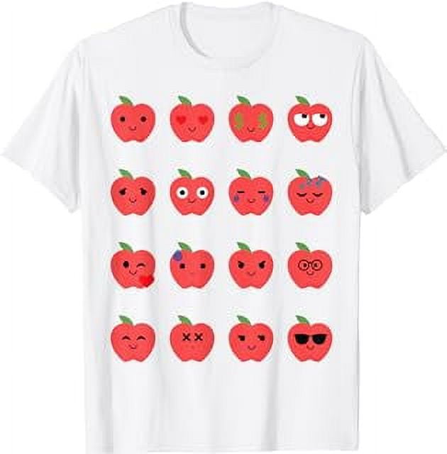 Apple Shirt Fruit T-Shirt Pi Tee - Walmart.com