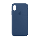 Apple Silicone Case for iPhone X - Blue Cobalt - Walmart.com