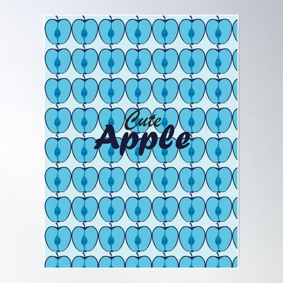 Apple Slice Poster Wall Art, Modern Wall Decor For Living Room Bedroom ...
