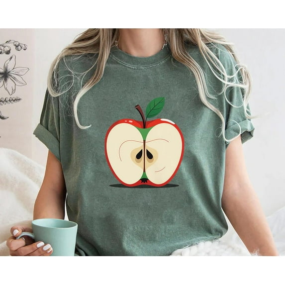 Apple Slice Shirt – Cute Fruit T-Shirt, Teacher Appreciation Tee ...