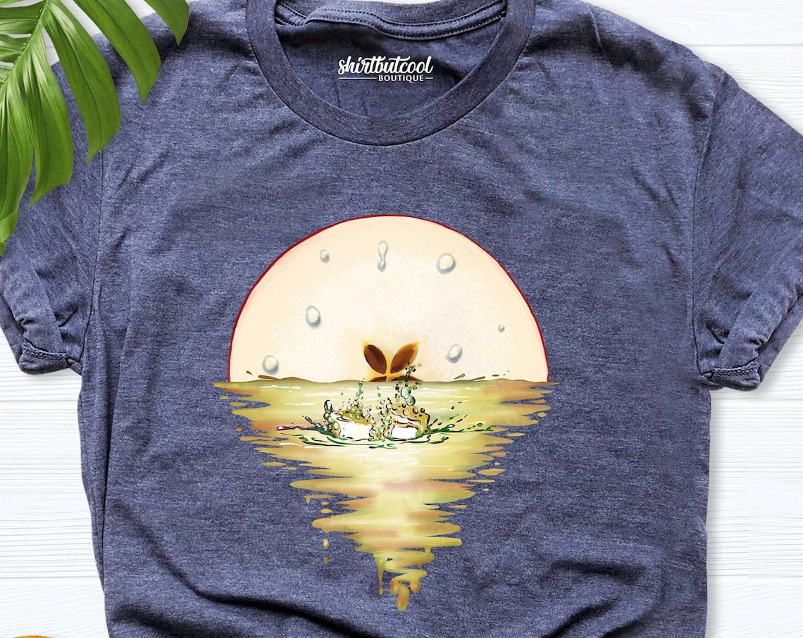 Apple Slice Shirt, Fruit Sunset Summer Tshirt, Apple Fruit Tshirt ...