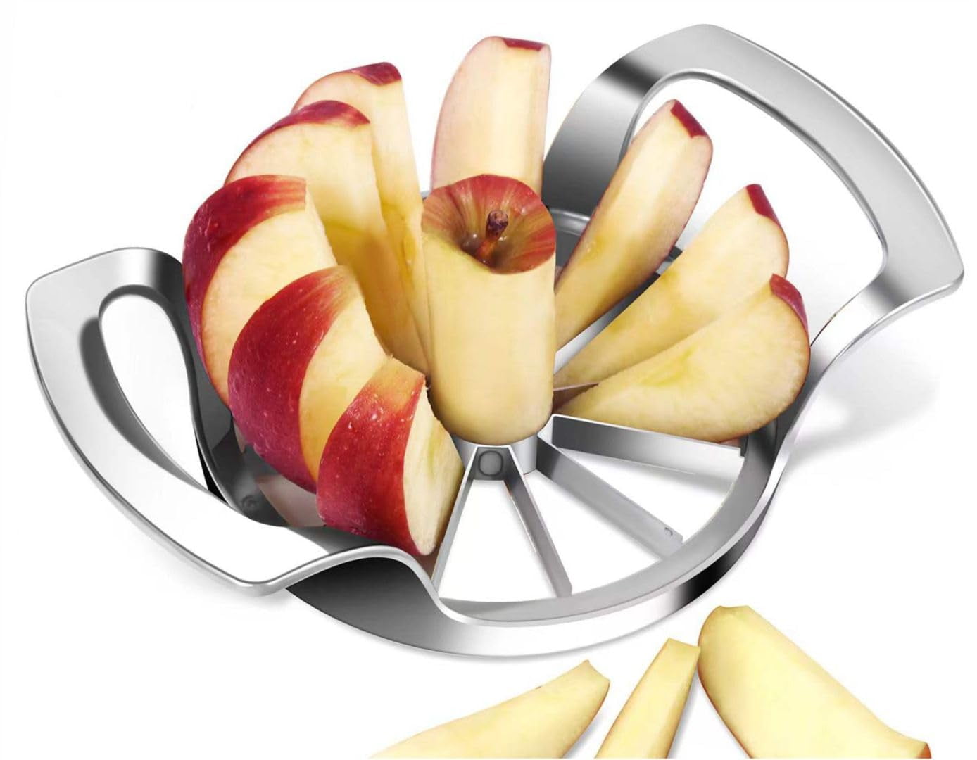 Apple Slicer,12-Blade Extra Large Apple Corer, Heavy Duty Stainless ...