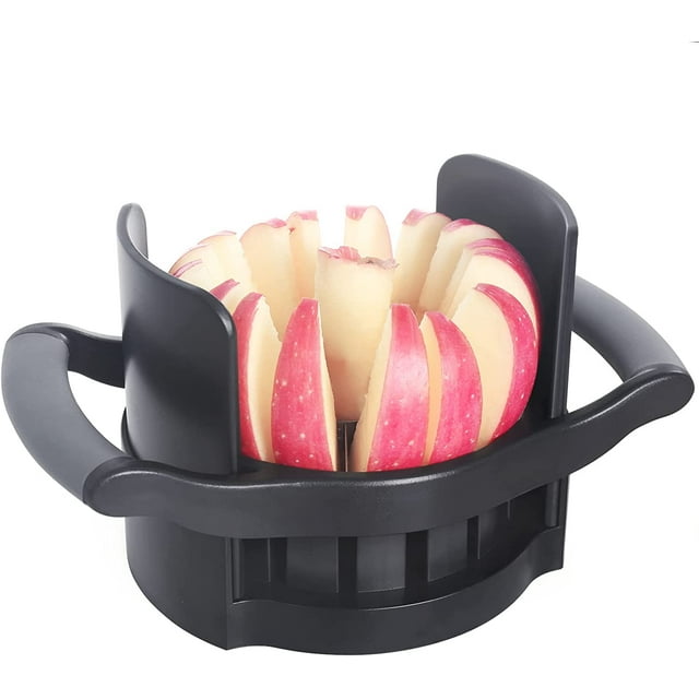 Apple Slicer Corer, [Large Size] 16-Blade Heavy Duty Apple Cutter with Base, [Upgraded] Cut ...