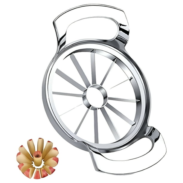 Apple Slicer Upgraded Version 12-Blade Extra Large Apple Corer, Stainless Steel Ultra-Sharp ...
