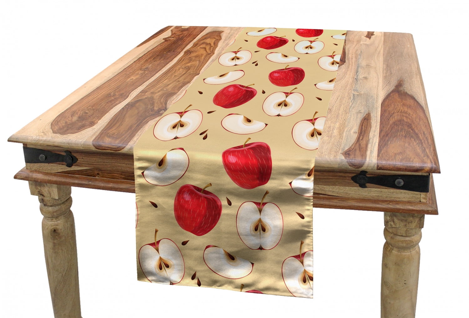 Apple Table Runner, Fresh Fruit Slices ed Backdrop Pie Ingredients ...