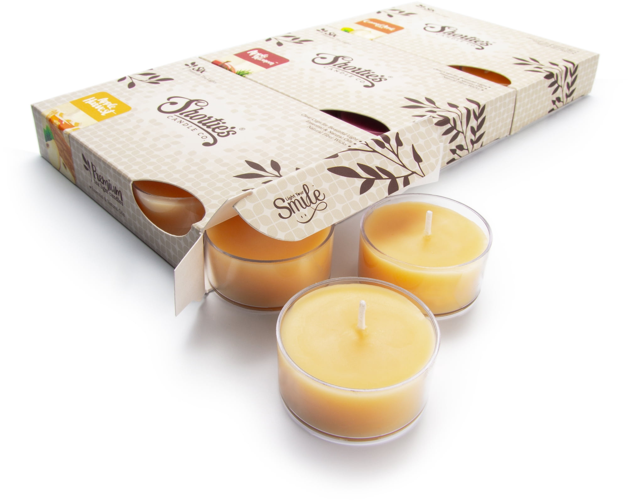 Apple Tealight Candles Variety 3 Pack - 18 Premium Scented Tea Lights ...