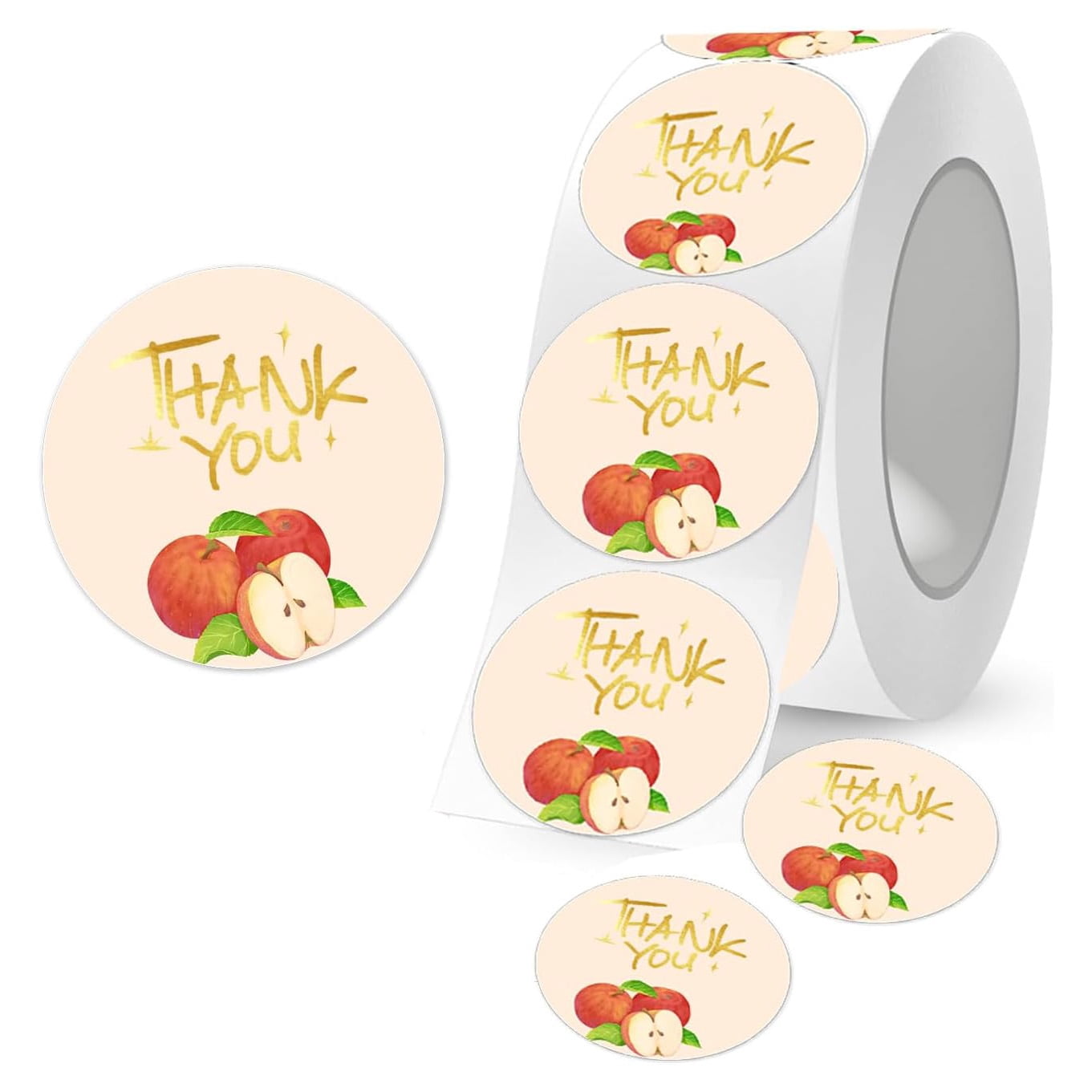 Apple Thank You Stickers 2 Inch Thank You for Supporting My Small ...