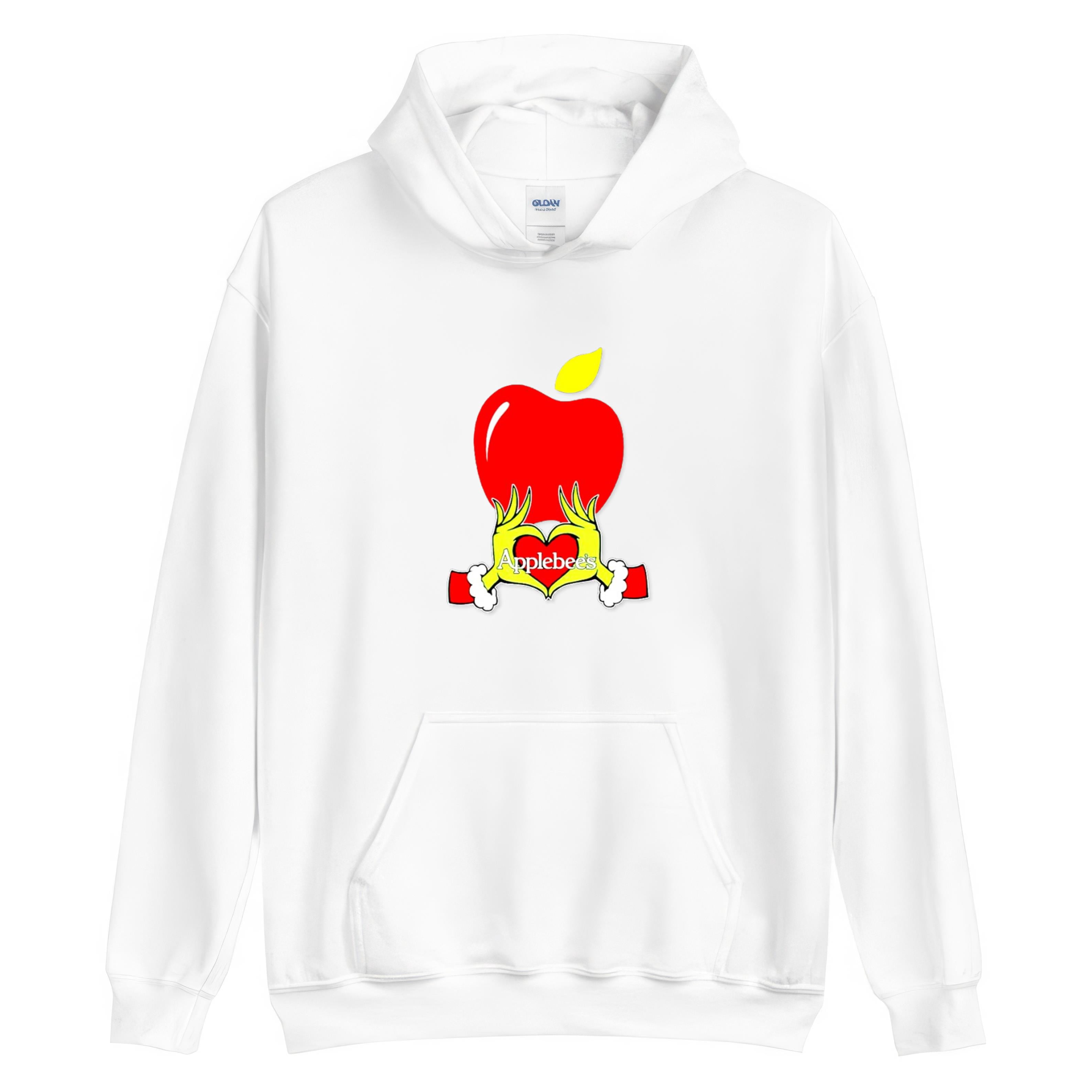 Apple The Grinch s hands make a heart shape applebee s Christmas shirt ...