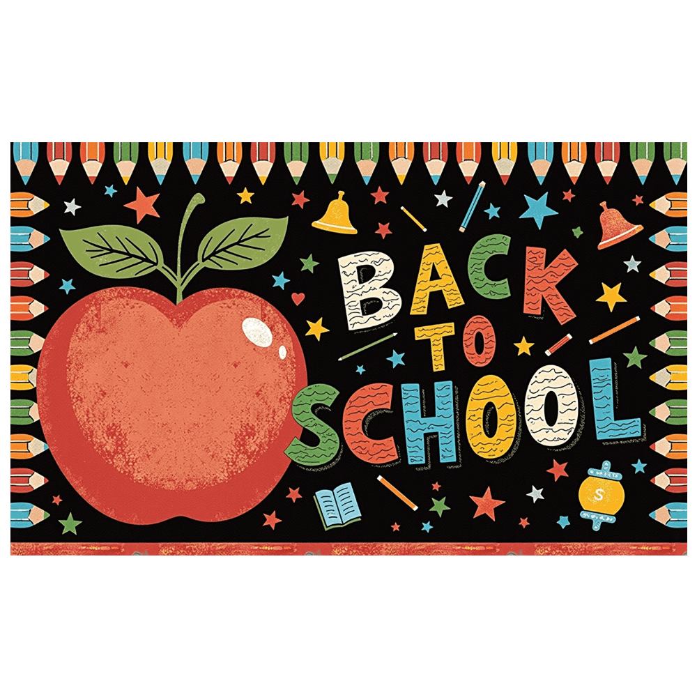 Apple Theme Back to School Banner Educational Classroom Decor for ...