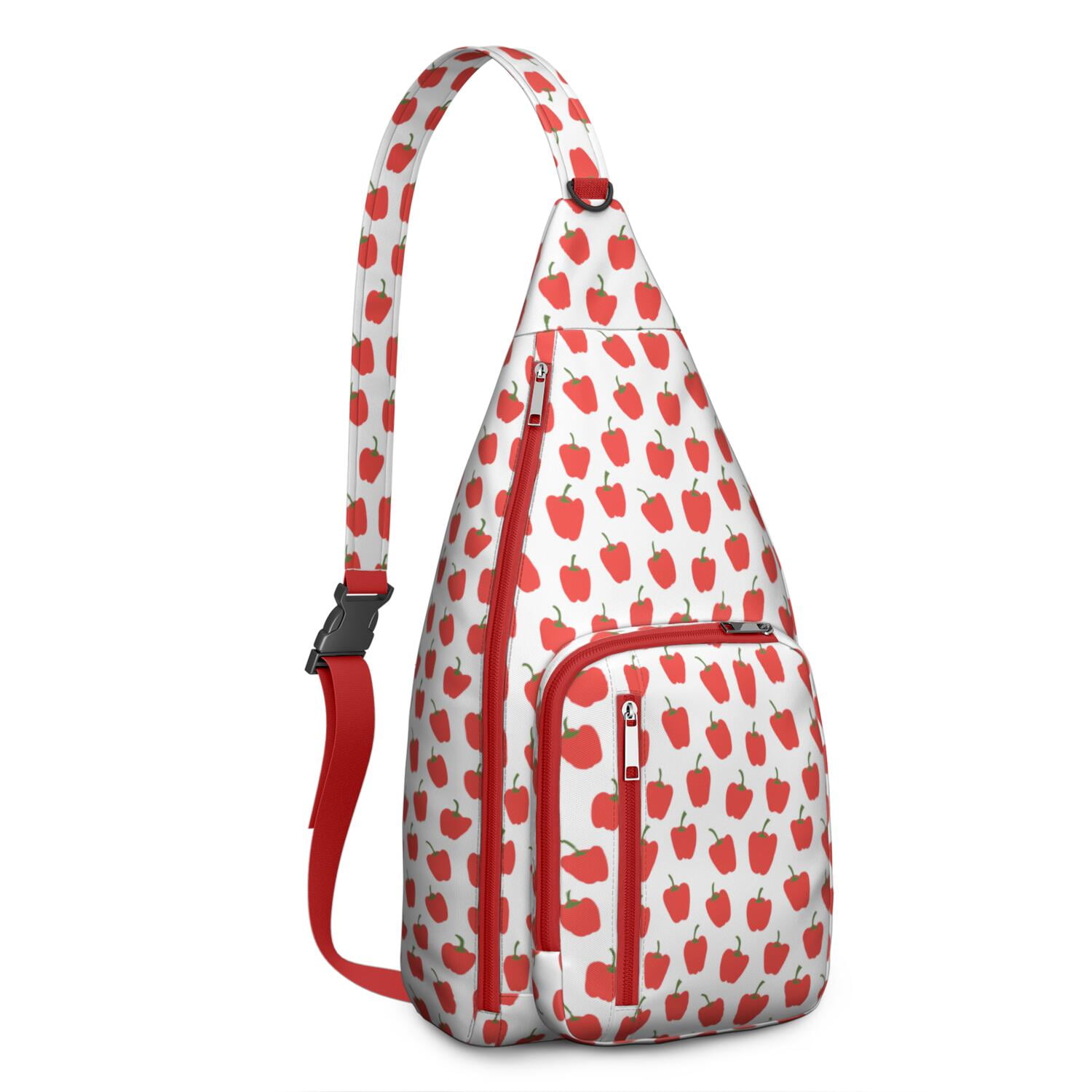 Apple-Themed Hiking Sling Backpack – Cute & Functional Outdoor Sling ...