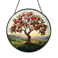 Apple Tree Countryside Stained Glass Style Suncatcher – Scenic Window ...
