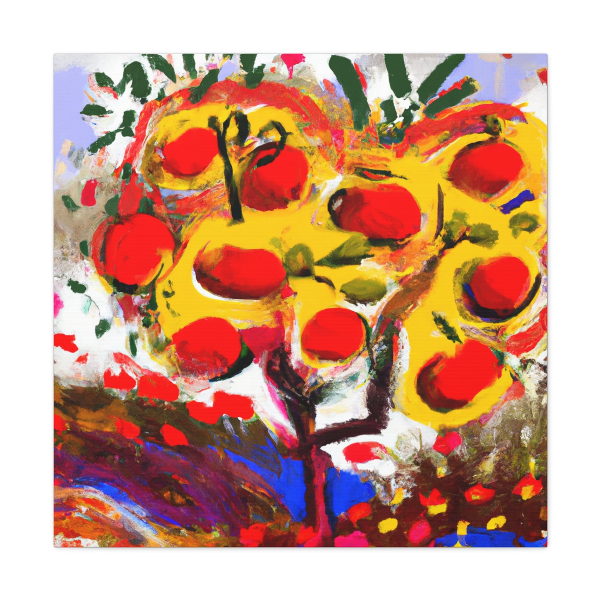 "Apple Tree Expressionism" - Canvas - Walmart.com