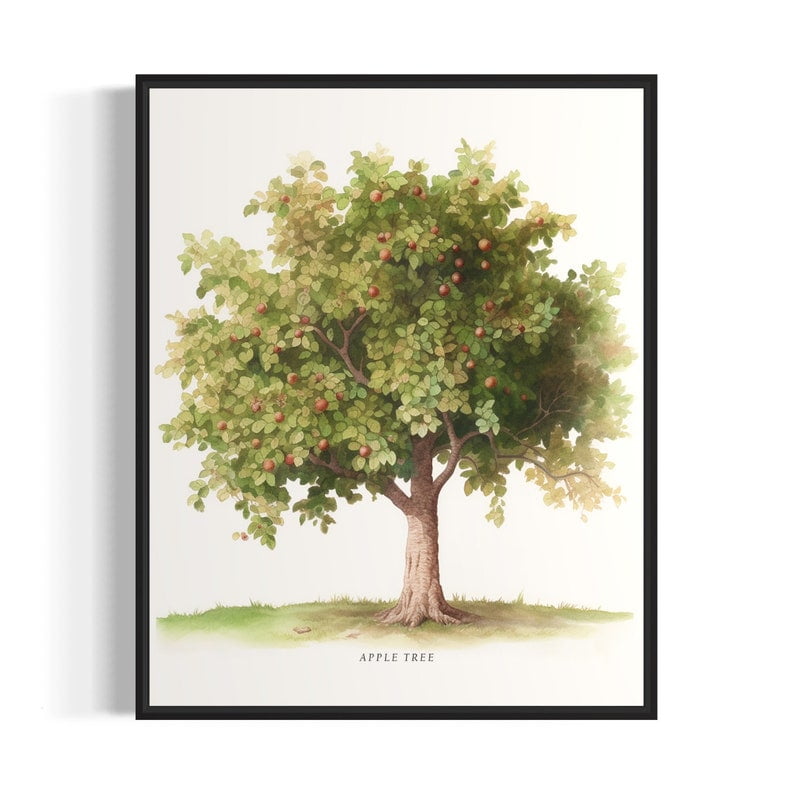 Apple Tree Wall Art Poster - Walmart.com