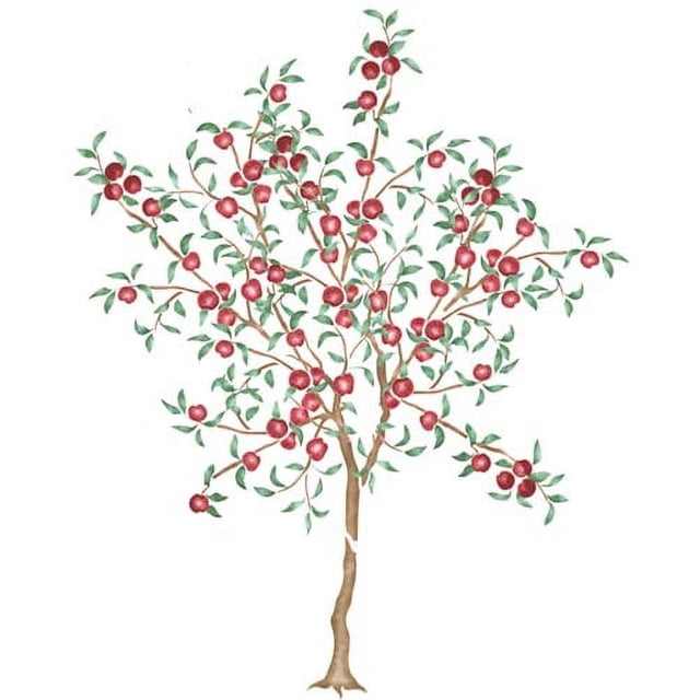 Apple Tree Wall Stencil SKU #2918 by Designer Stencils - Walmart ...