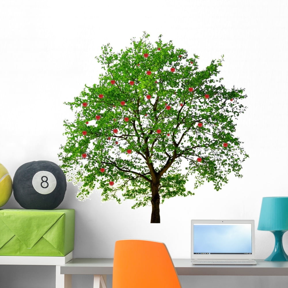 Apple Tree White Wall Mural by Wallmonkeys Peel and Stick Graphic (36 ...