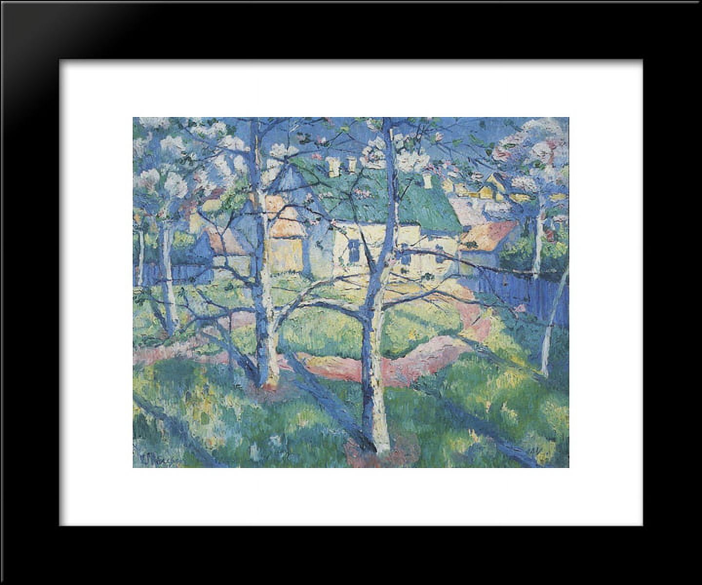 Apple Trees in Blossom 20x24 Framed Art Print by Malevich, Kazimir ...