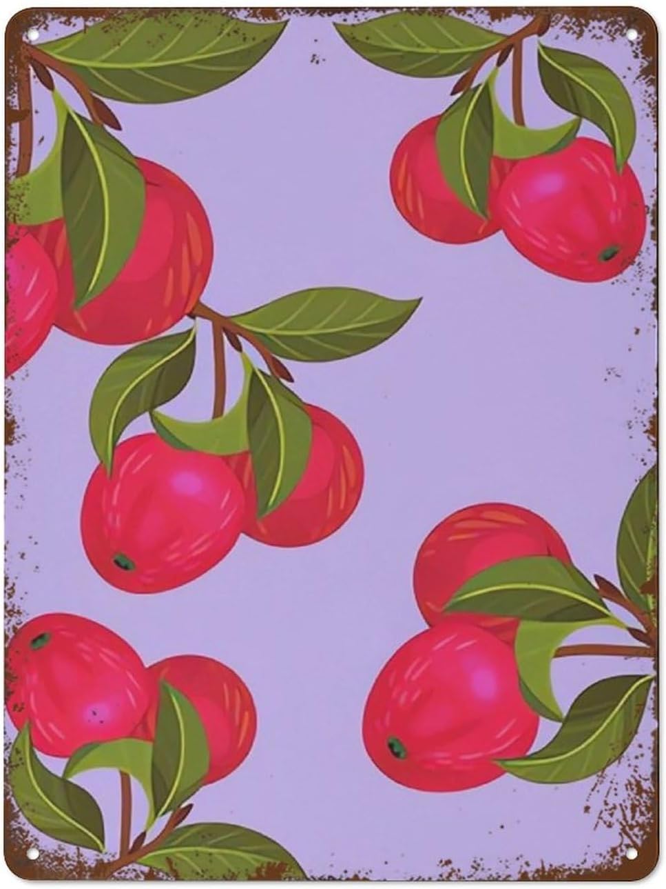 Apple Wall Art Summer Fruit Kitchen Wall Decor Wall Art Livingroom Gift ...