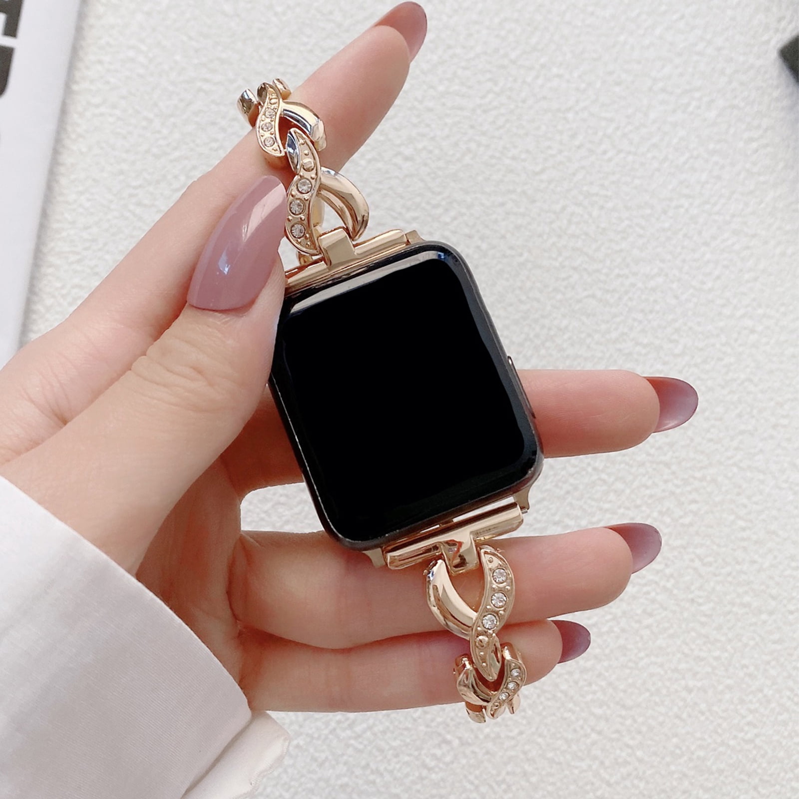 for Apple Watch Band 42mm 44mm 45mm 49mm, Crystal Diamond Stylish ...