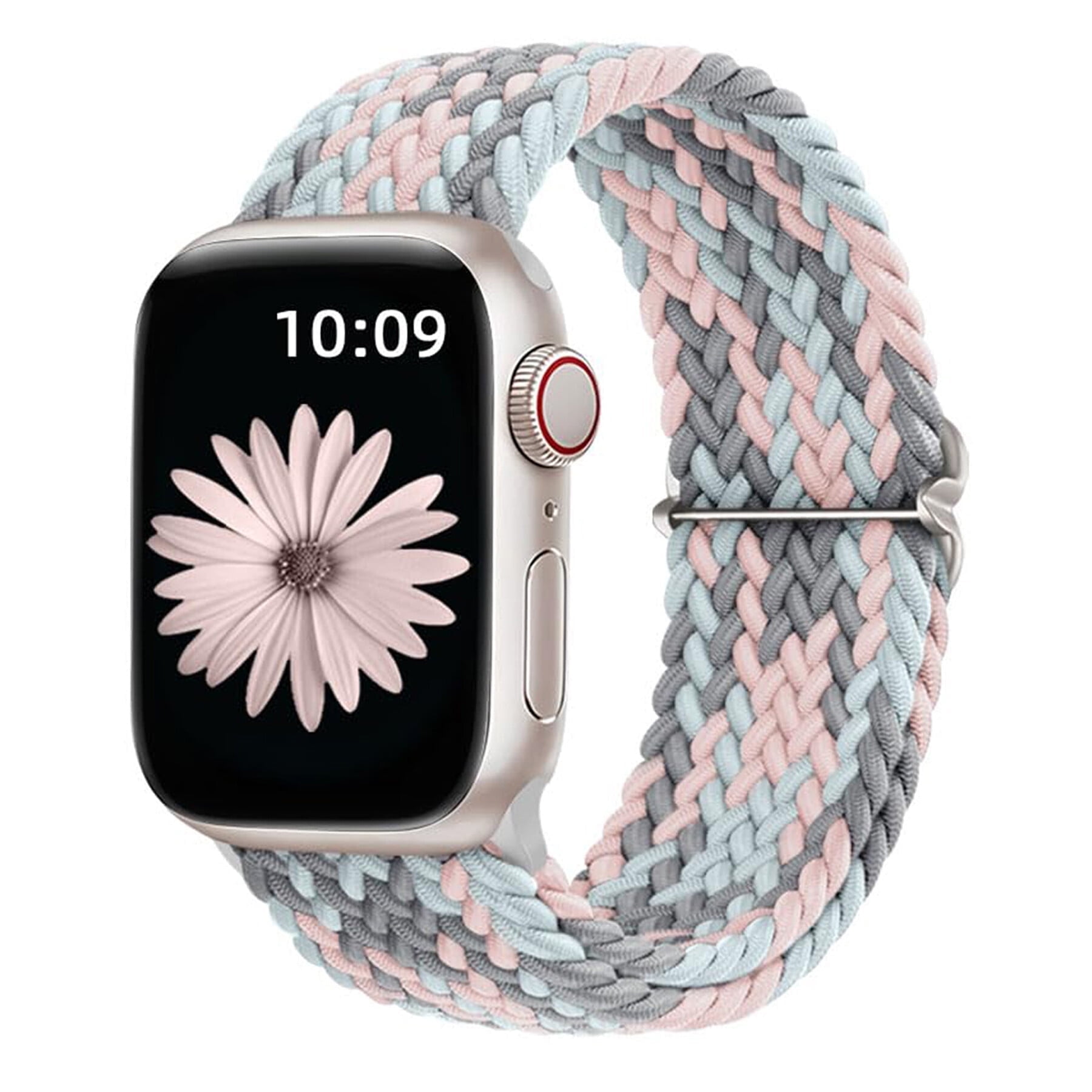 "KOGYAS Apple Watch Loop, Braided Nylon Stretchy Solo Band, Adjustable ...