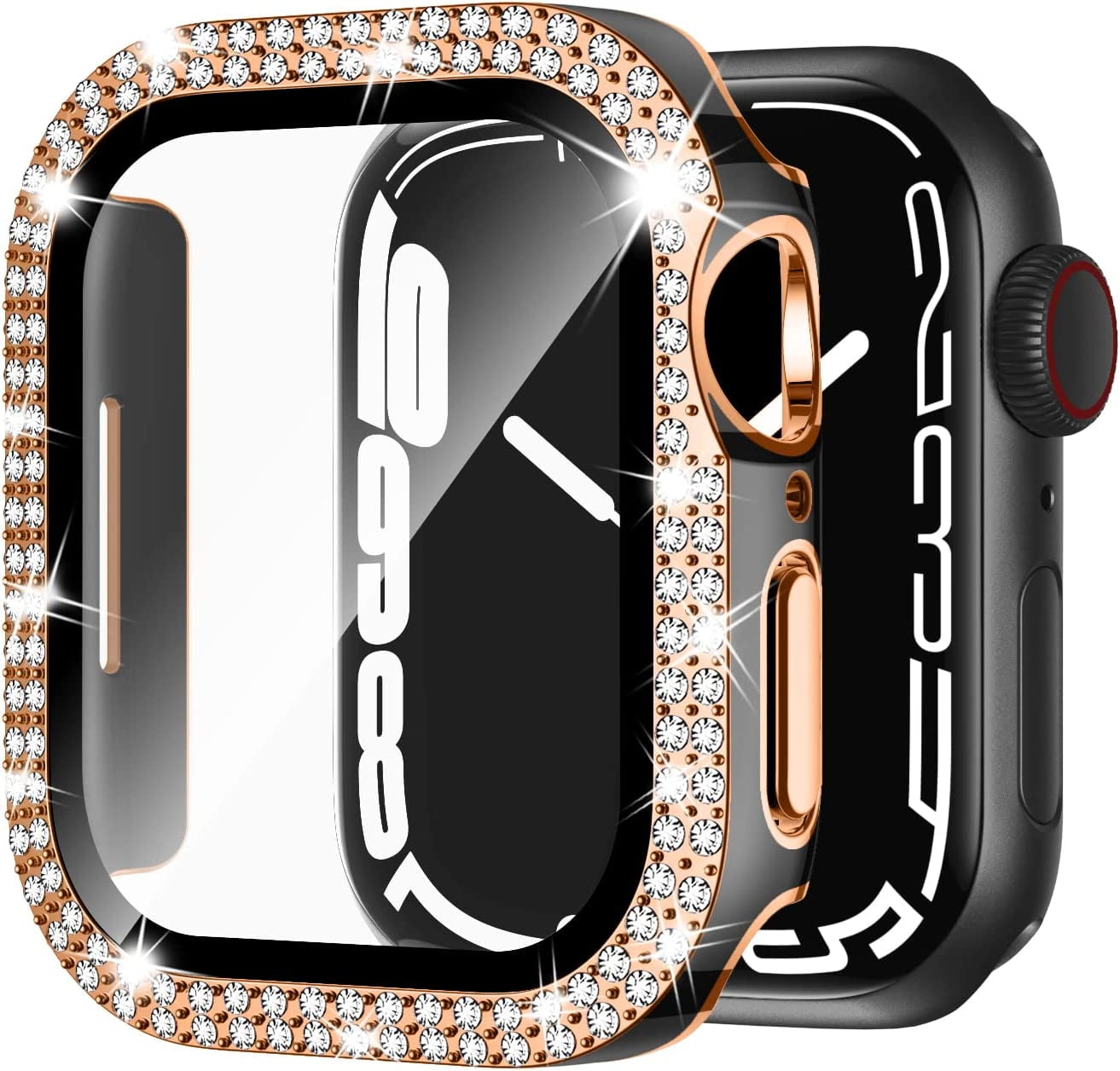 for Apple Watch Case 38mm Series 3/2/1 with Tempered Glass Screen ...