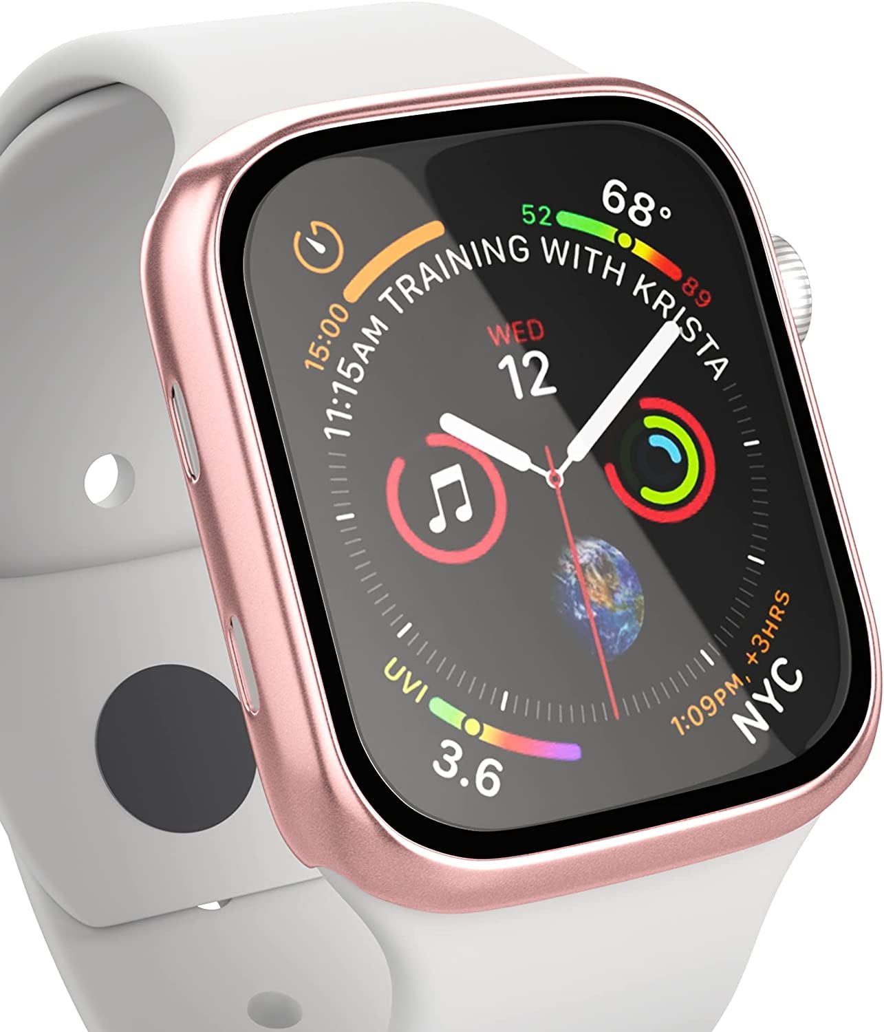 Apple Watch Case for Series SE/6/5/4, 44mm, Built-in Glass Protector ...