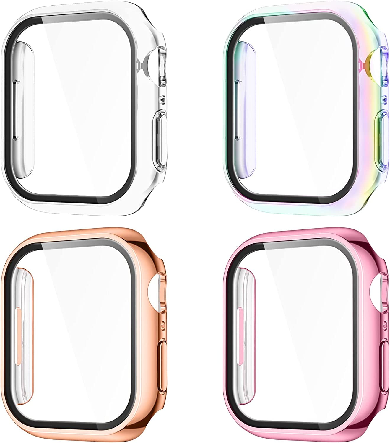 for Apple Watch Screen Protector Case 44mm SE Series 6 5 4, iWatch ...