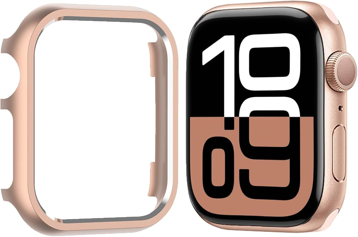for Apple Watch Series 10 46mm Case 2024, Metal Case for Apple Watch 10 ...