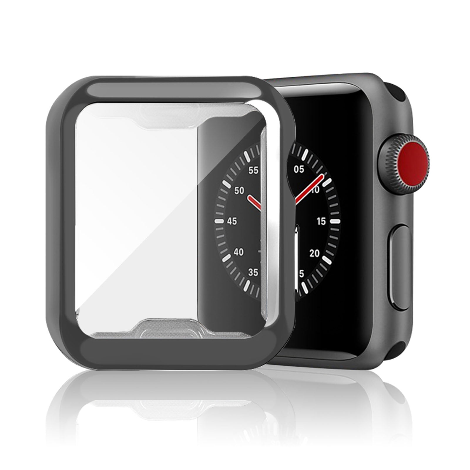 for Apple Watch Series 10 46mm Screen Protector Case, PC Hard Cover ...
