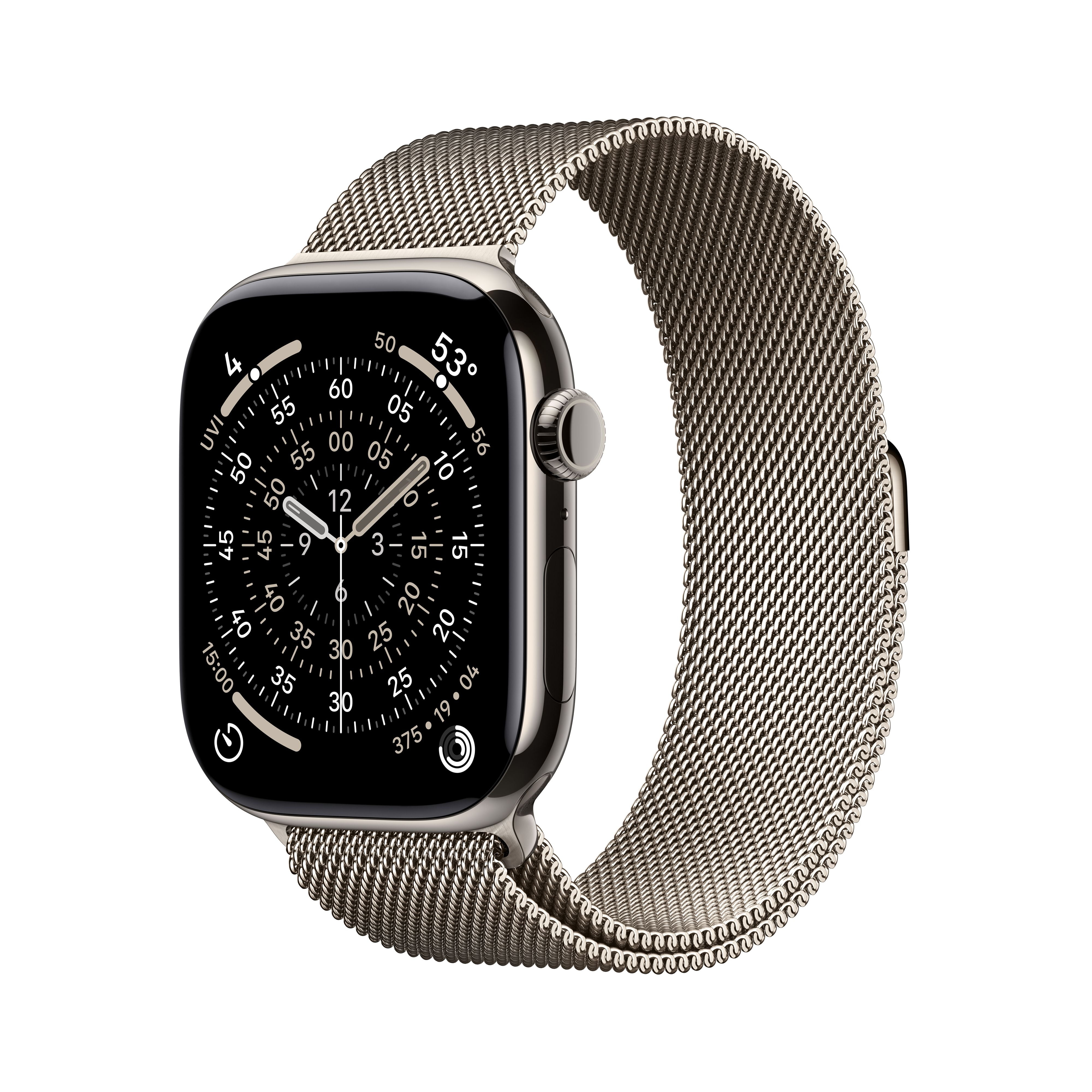 Apple Watch Series 11 [GPS + Cellular 46mm] Smartwatch with Natural Titanium Case with Natural ...