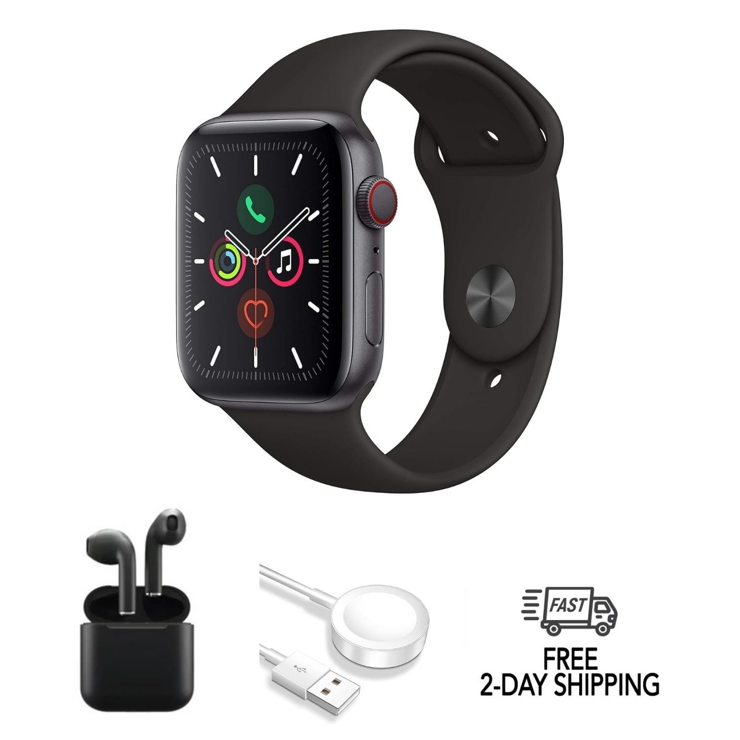 Pre-Owned Apple Watch Series 5 Aluminum 44mm A2093 (GPS Only, No ...