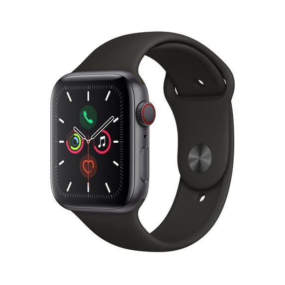 Pre-Owned Apple Watch Series 5 GPS + Cellular, 44mm Space Gray Aluminum ...